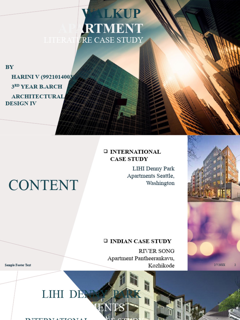 Literature Case Study - Apartment | PDF | Window | Apartment