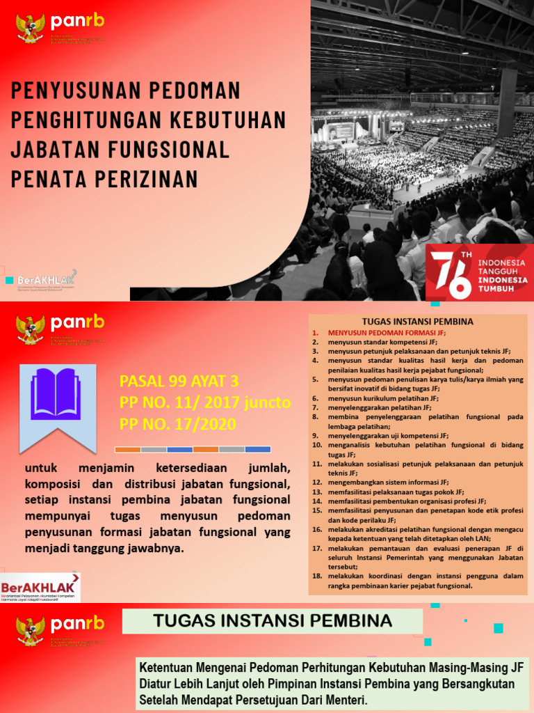 2022 09 30 PAPARAN PEDOMAN FORMASI Penata Perizinan | PDF