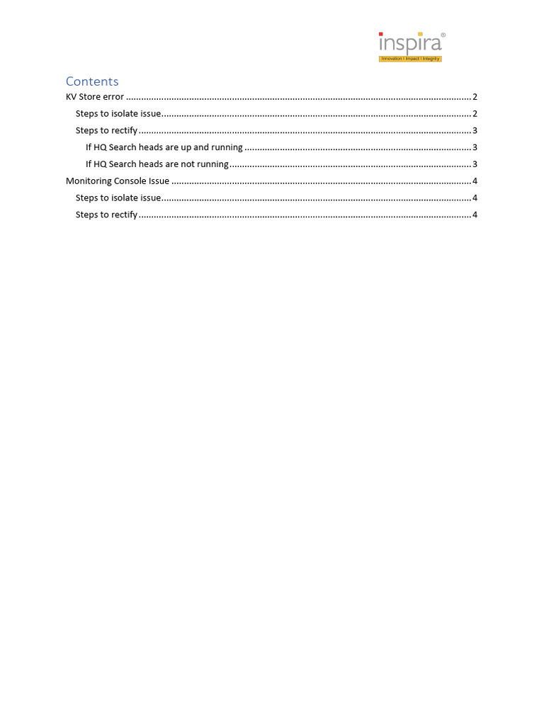 Splunk KV Store & Monitoring Issues | PDF | Computer Engineering ...