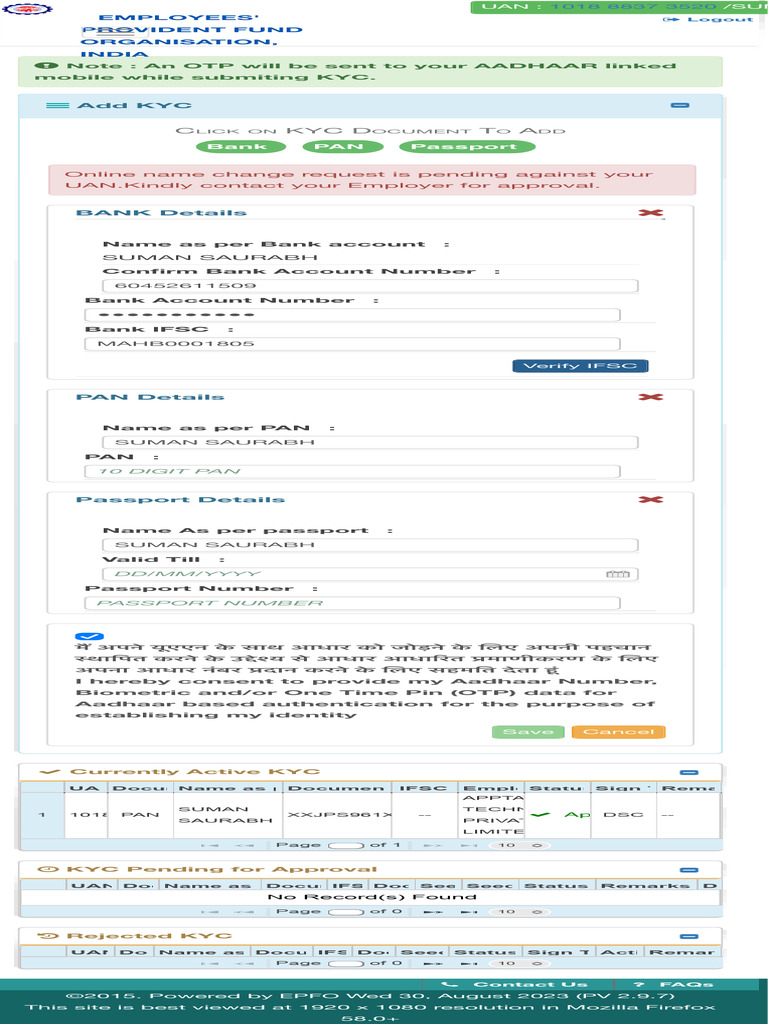 KYC Status and Document Submission Guide | PDF | Government And ...