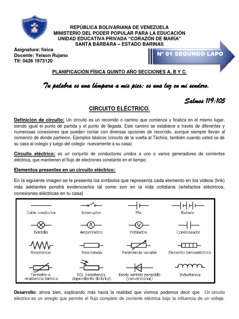Elementos de Un Circuito Electrico | Descargar gratis PDF | voltaje ...