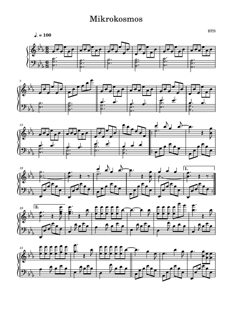 Mikrokosmos Bts | PDF