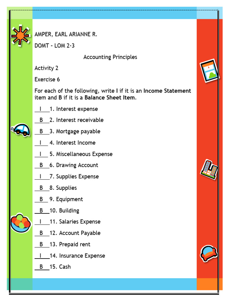 Amper Accounting Activity2 | PDF | Balance Sheet | Expense