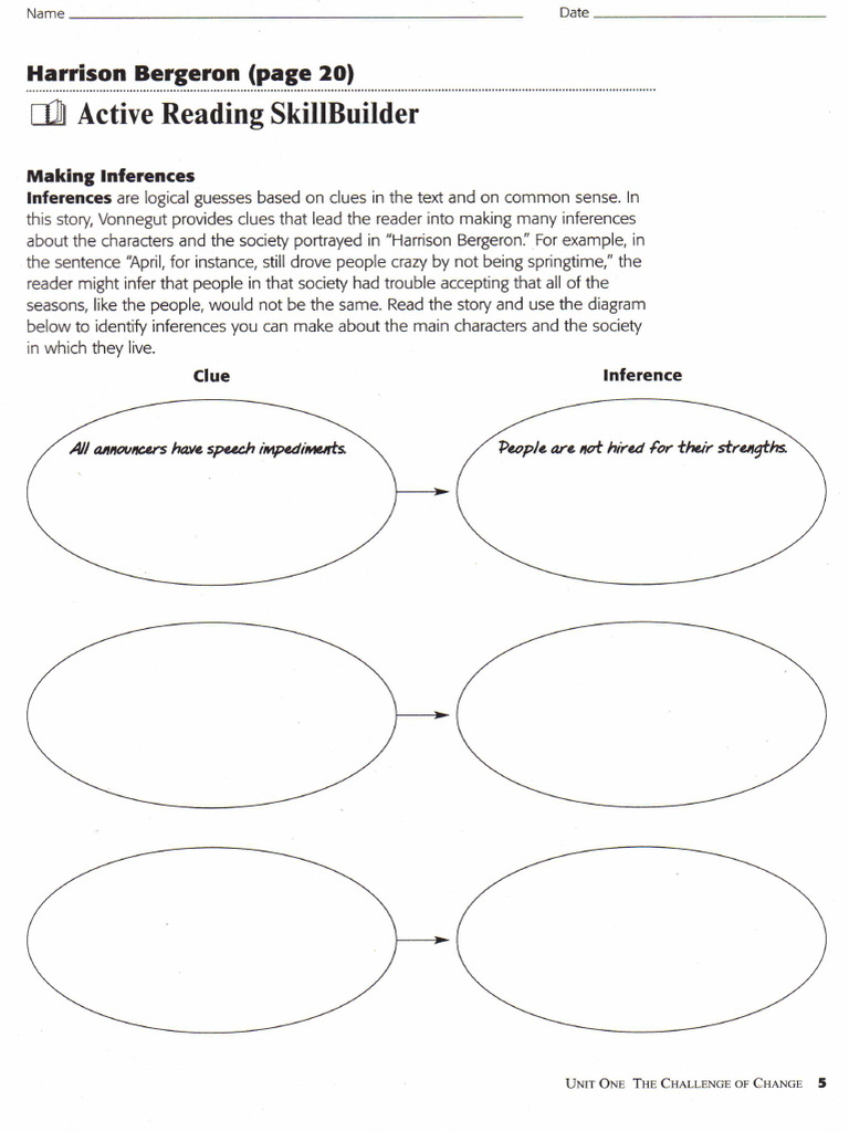 English II Harrison Bergeron | PDF