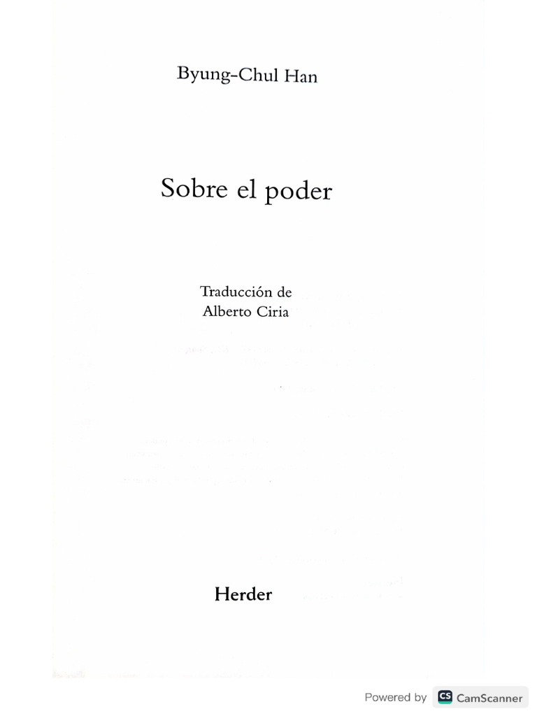 Sobre El Poder. Libro 3 | PDF