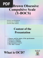 Yale-Brown Obsessive Compulsive Scale (Y-BOCS) | PDF | Obsessive ...