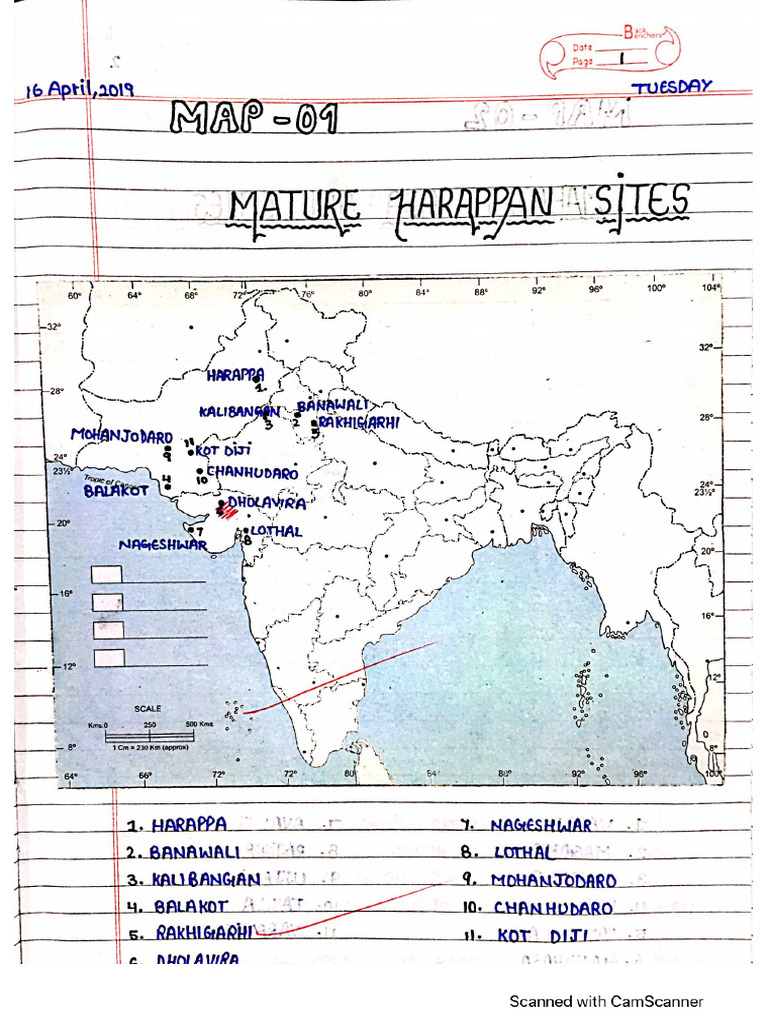 Map Work XII History | PDF