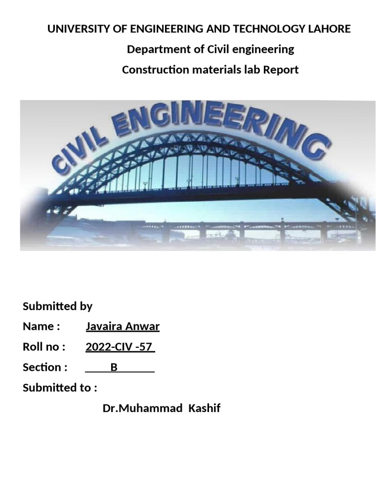 Construction Materials Lab | PDF | Temperature | Page Layout