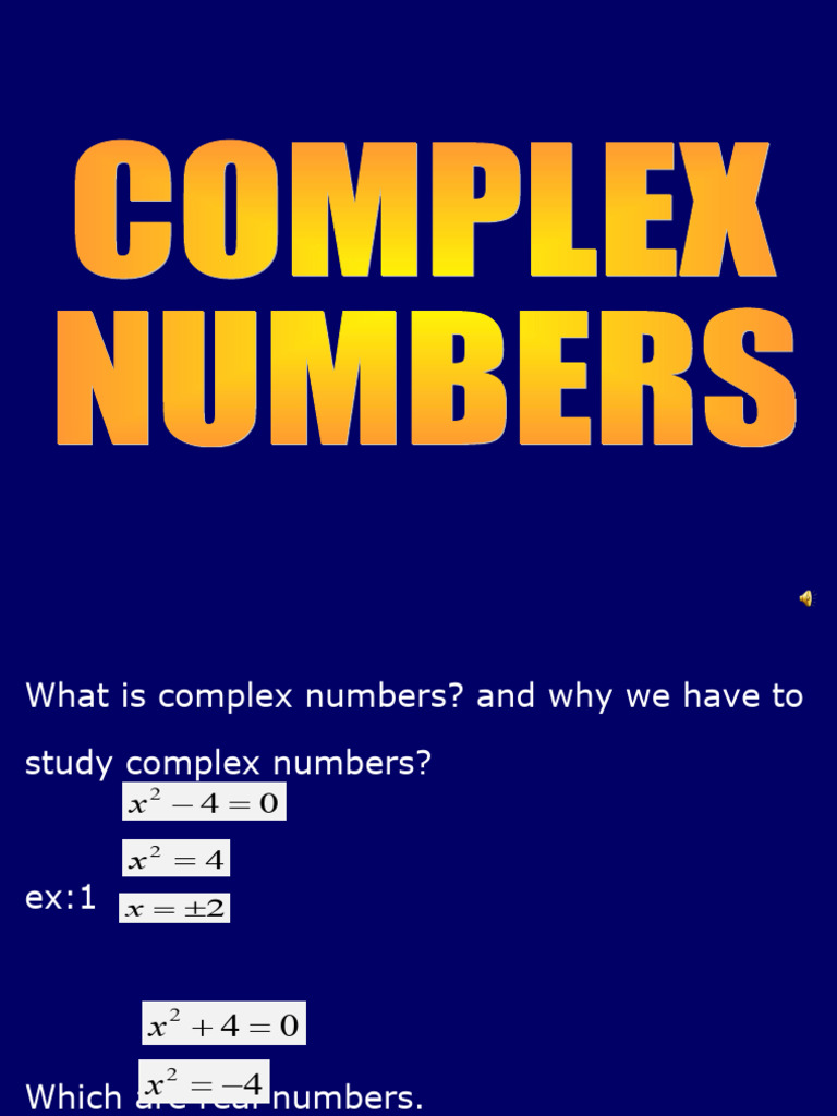 Complex Number Lecture - 1A | PDF | Complex Number | Numbers
