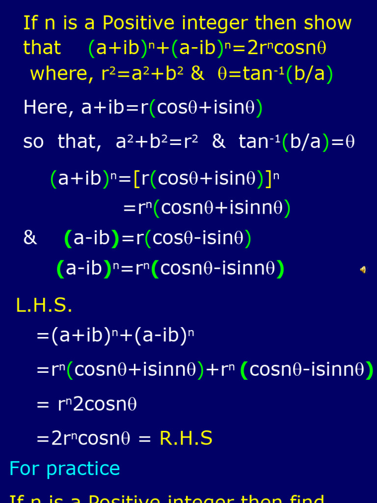 Complex Number Lecture - 2A | PDF | Numbers | Mathematical Objects Complex Number Lecture - 2A | PDF | Numbers | Mathematical Objects