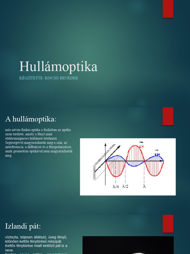 Hullámoptika Kocsis Benedek | PDF