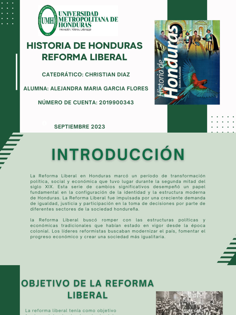 Reforma Liberal-Alejandra Garcia | PDF | Honduras | Liberalismo