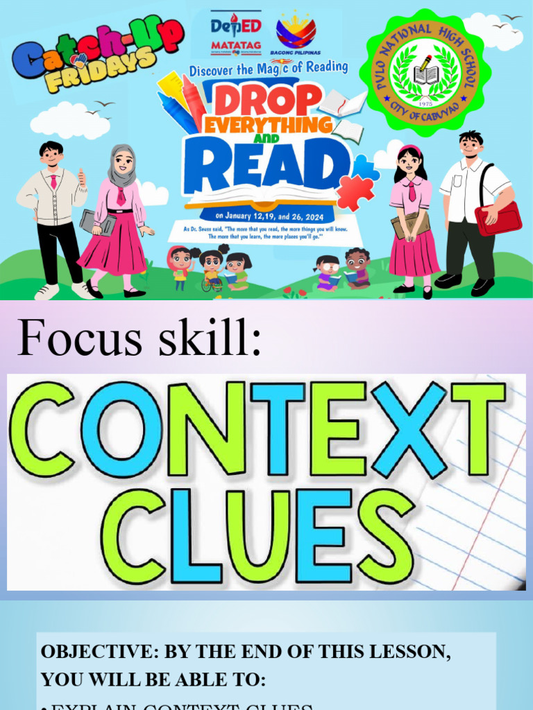 ENGLISH - Catch Up Friday Context Clues Feb23 | PDF | Water | Water Cycle