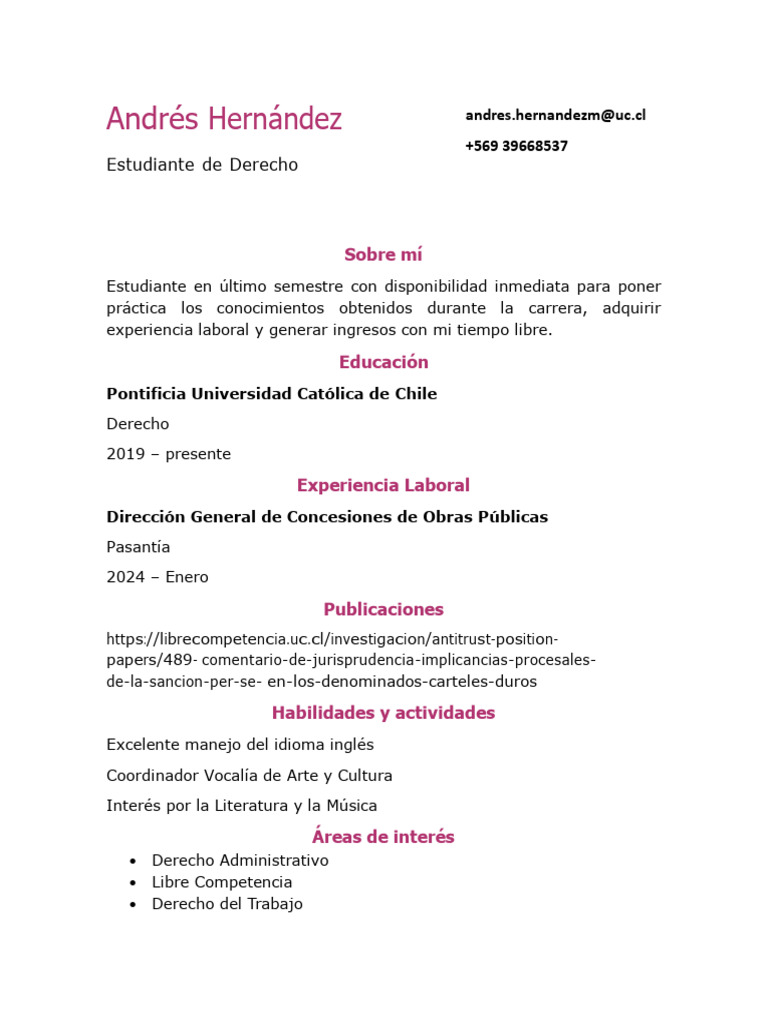 CV + Notas | PDF | Justicia | Crimen y violencia