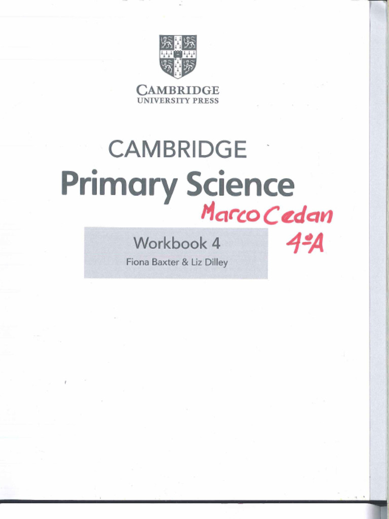 Primary Science Workbook 4 | PDF
