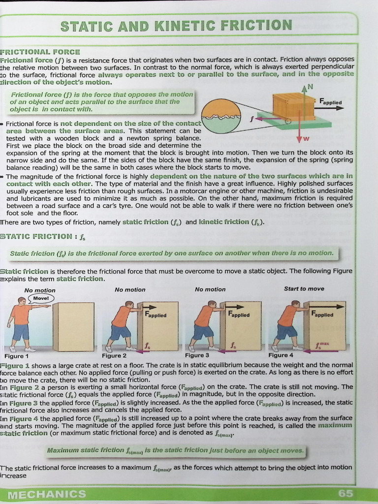 PS11 Static and Kinetic Friction | PDF