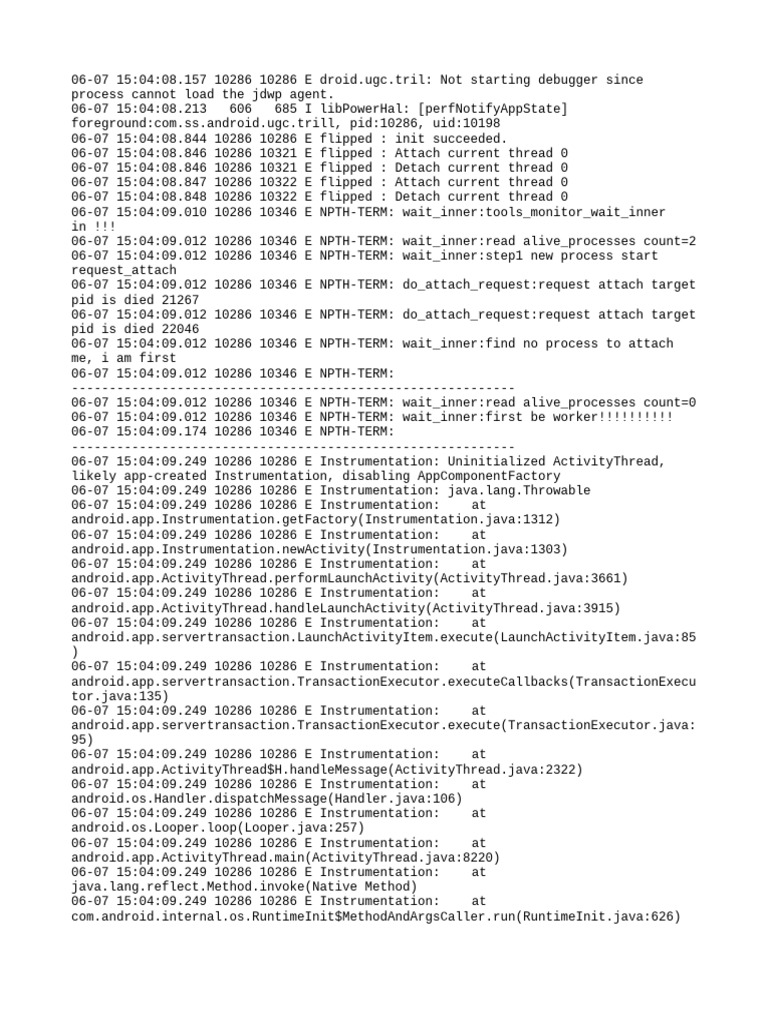 RMC-15 JAV Debugger Errors | PDF | Java (Programming Language) | System ...