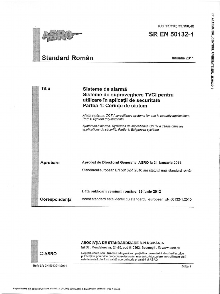 SR - EN - 50132 - 1 - Standard Video | PDF