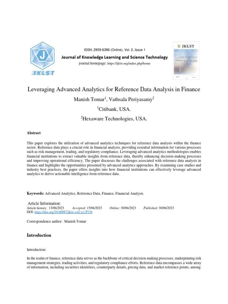 Leveraging Advanced Analytics | PDF | Analytics | Big Data