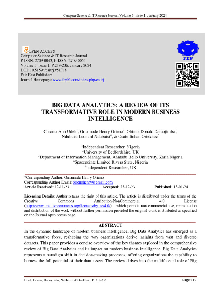 718-Article Text-2170-1-10-20240113 | PDF | Analytics | Big Data