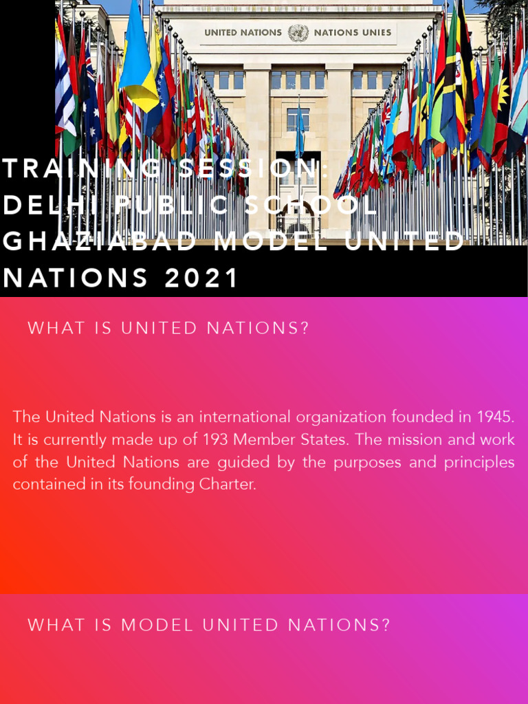 DPSGMUN'21 Training Session | PDF