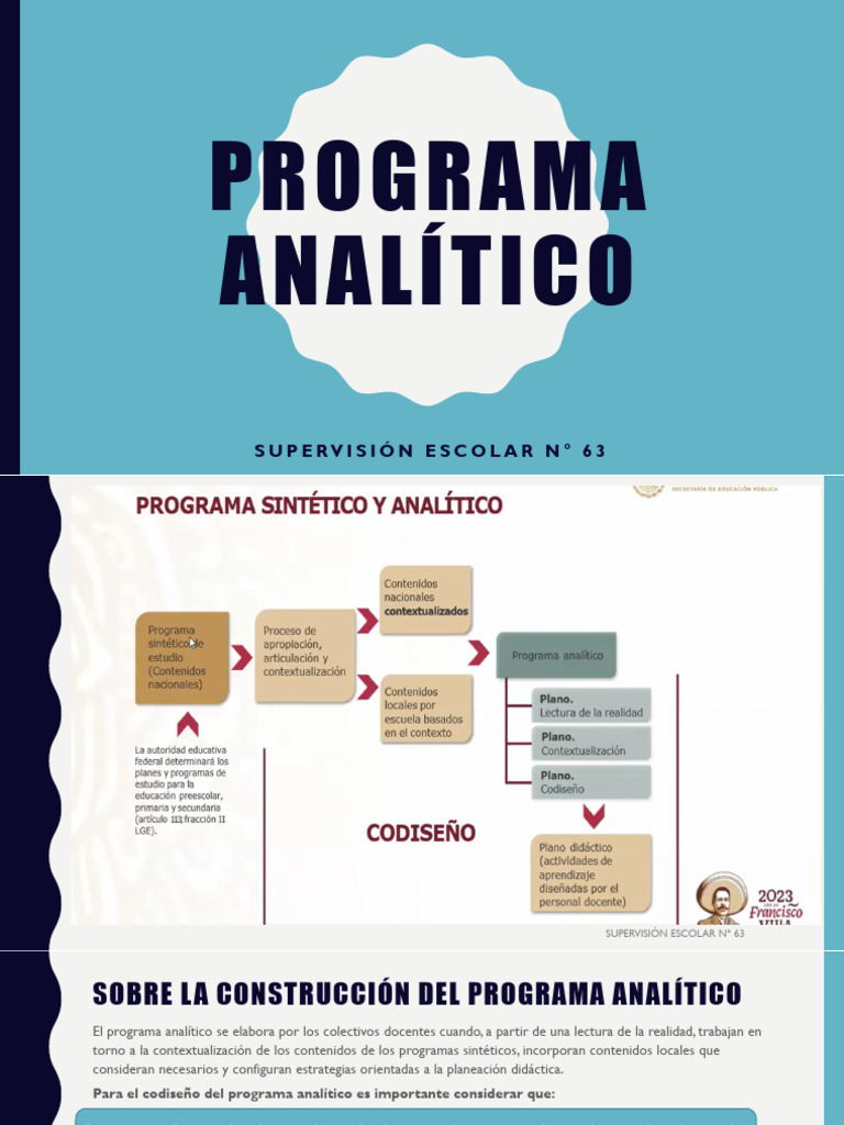 PROGRAMA ANALÍTICO | PDF | Enseñando | Plan de estudios