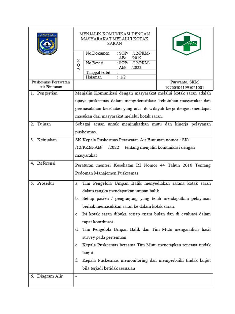 Sop Tu | PDF | Pengelolaan Keuangan & Uang