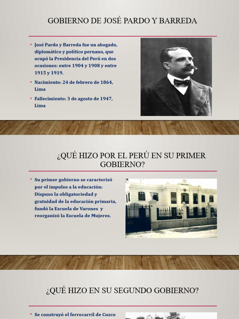 Gobierno de José Pardo y Barreda | PDF