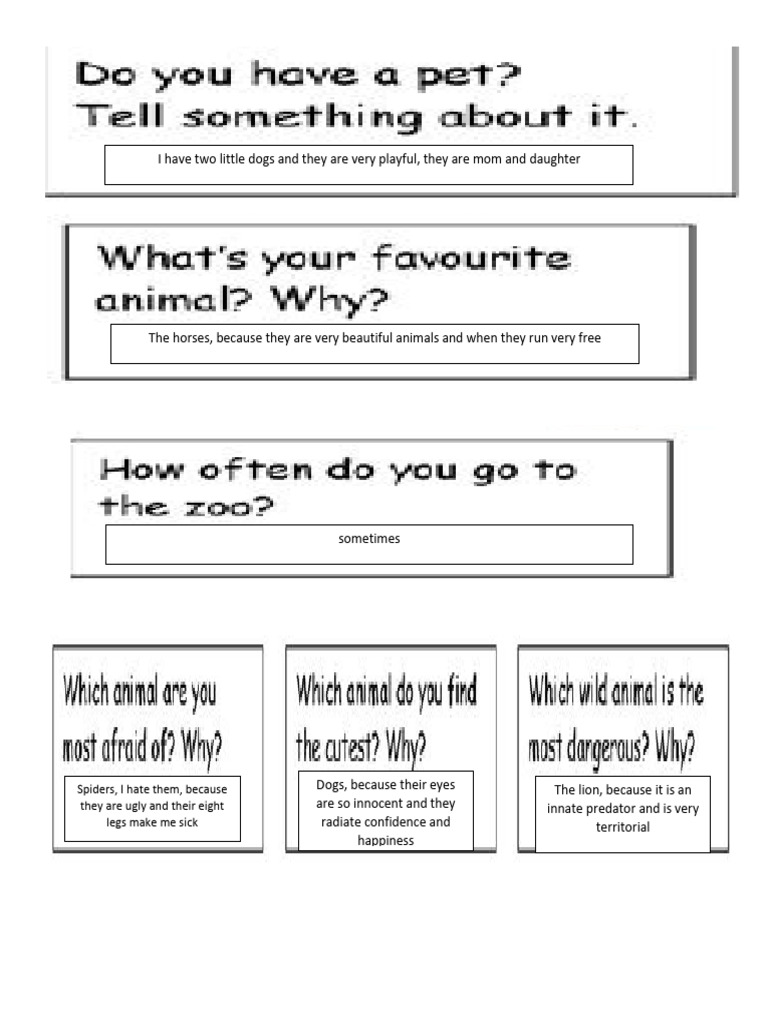 Let's Talk About ANIMALS | PDF