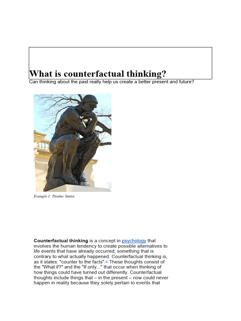 003ARGUMENT Counterfactual Counter | PDF | Thought | Argument