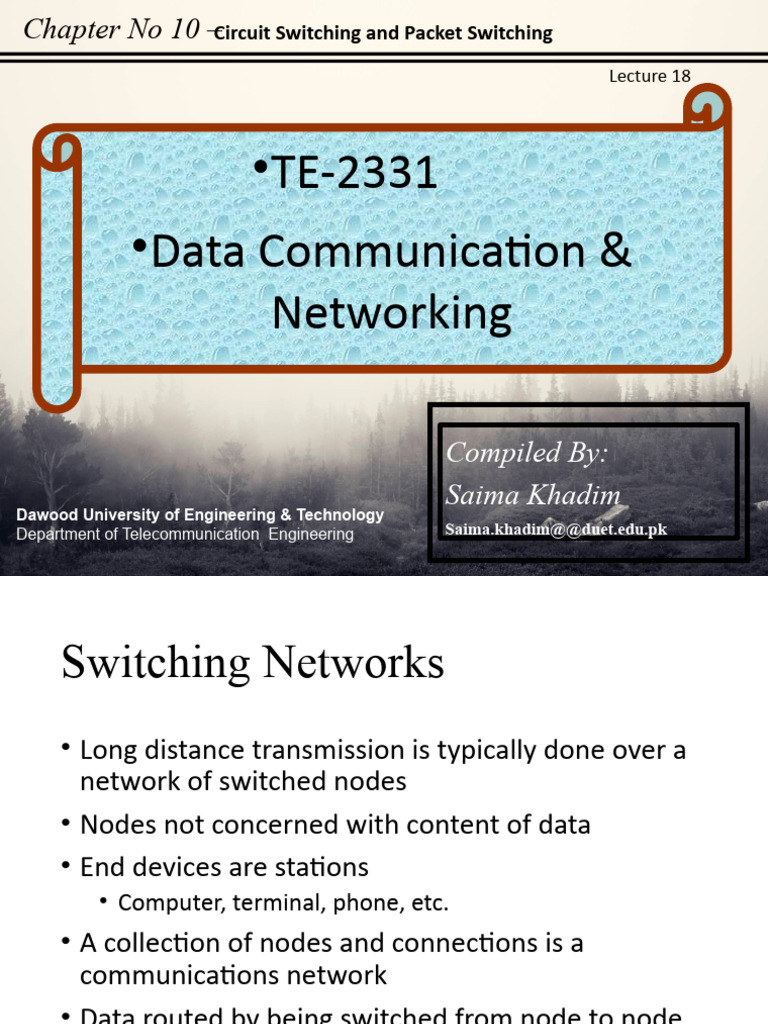 Switching Pdf Computer Network Packet Switching