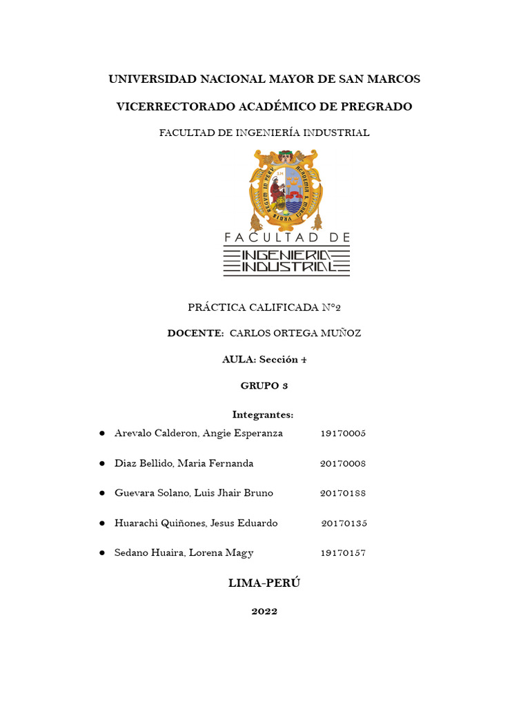 Grupo 3 - PC2 Inv. Ope | PDF | Economias | Business