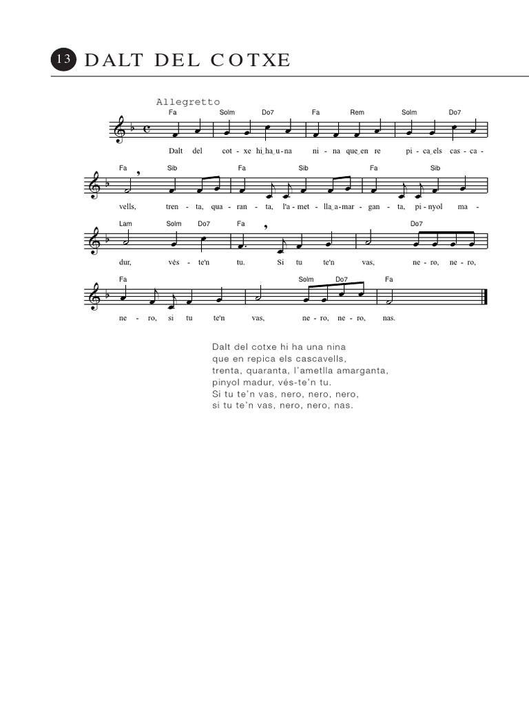 Dalt Del Cotxe | PDF