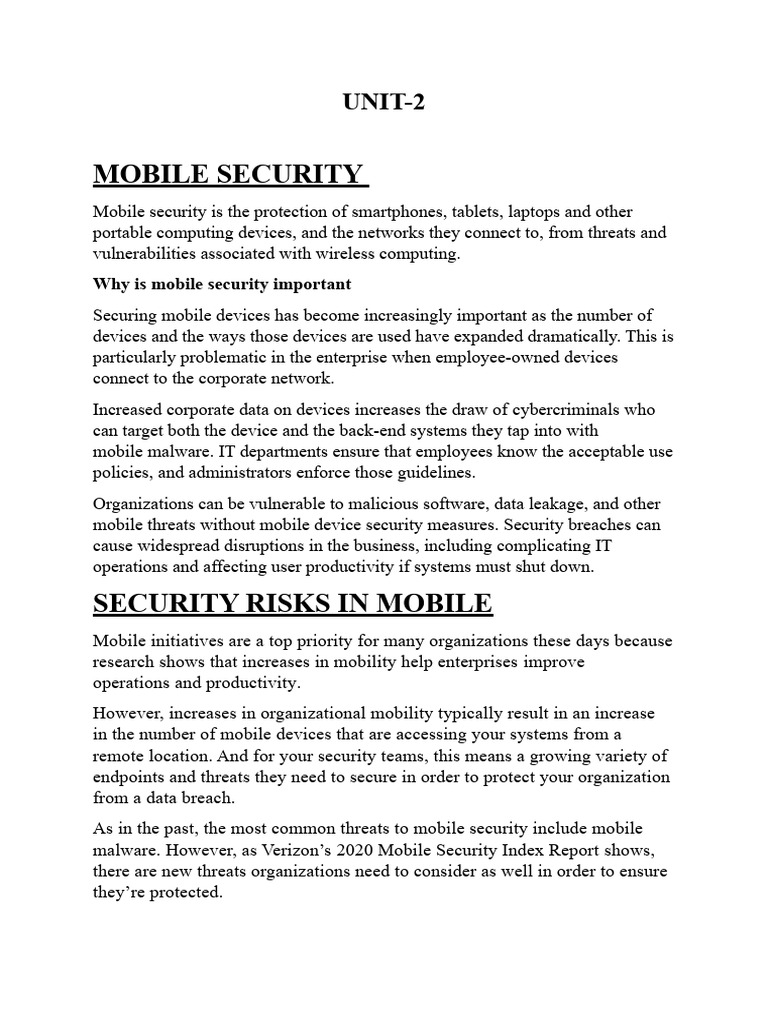 Unit 2 MWS | PDF | Android (Operating System) | Ios