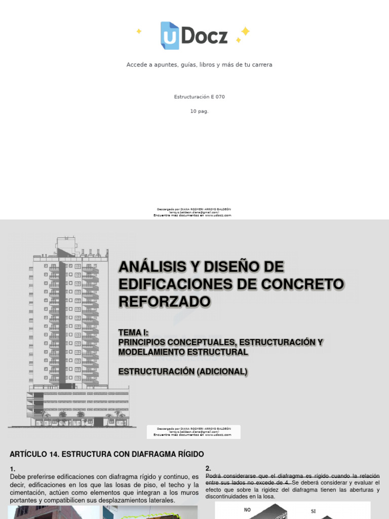 Estructura Básica de Una Edificación | PDF | Fundación (Ingeniería) | Rigidez