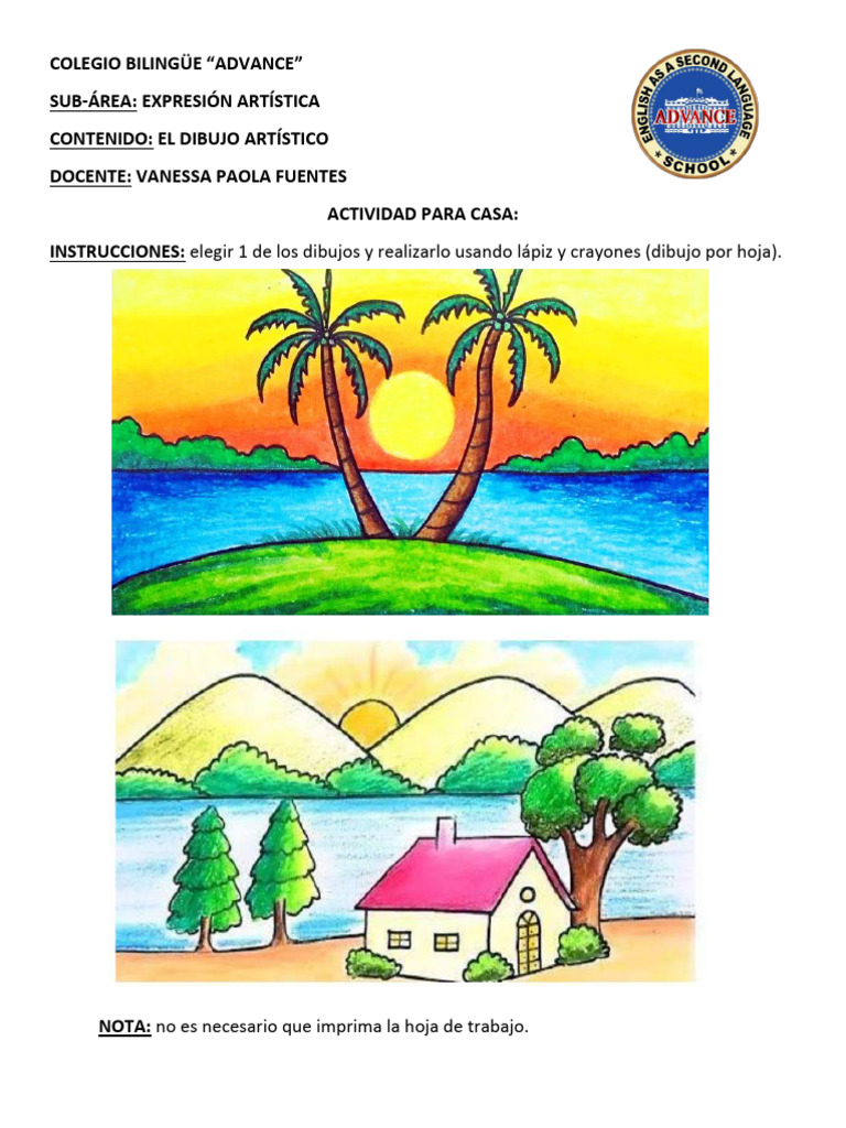 Actividad de Dibujo Artístico | PDF