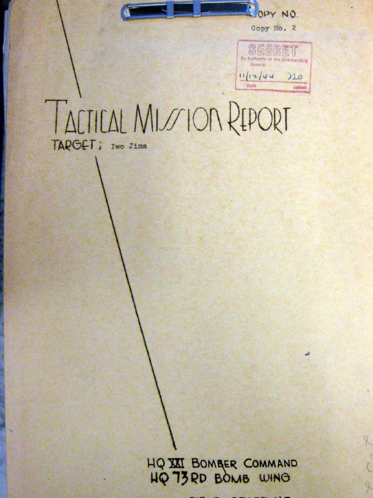 XXI Bomber Command, Tactical Mission Report 4 | PDF