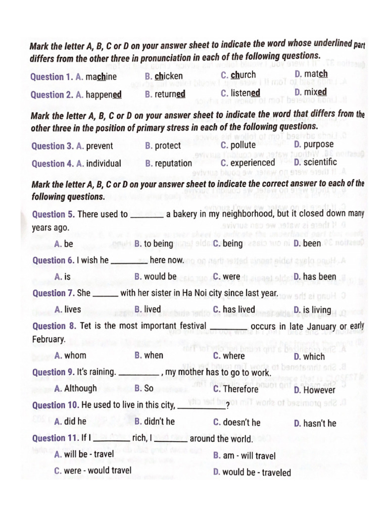 Mini Test 3 Pdf