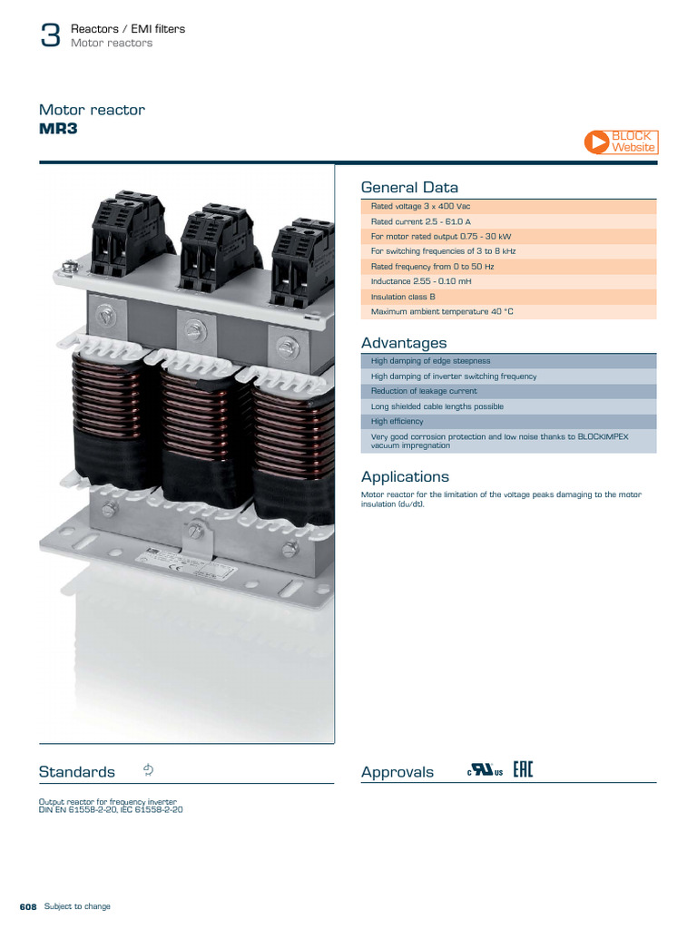 Ficha Tecnica MR3 Ing | PDF | Alternating Current | Electric Motor