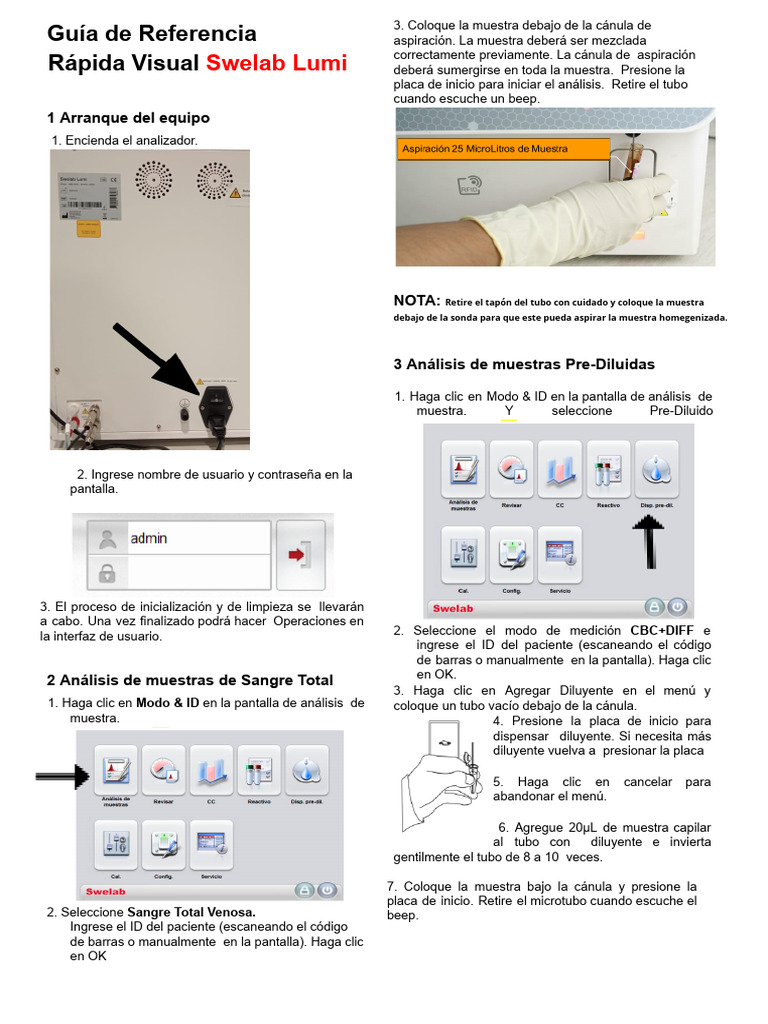 Guía Rápida Swelab Lumi | PDF | Informática | Software