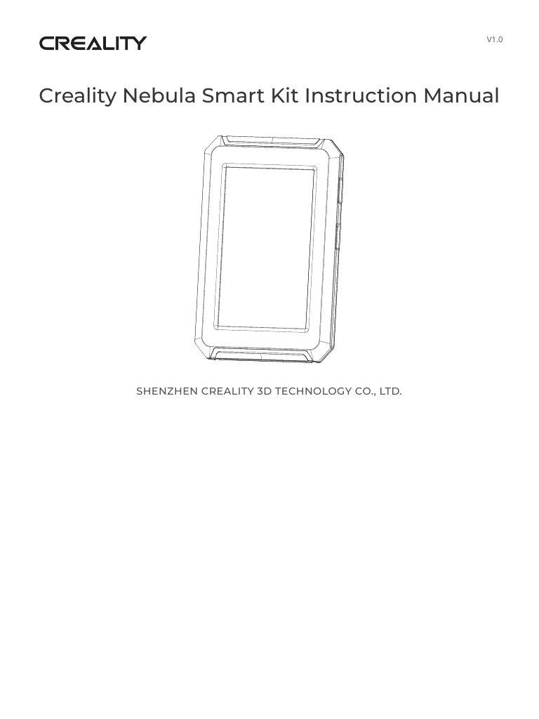 Creality Nebula Smart Kit Manual | PDF | Usb | Electromagnetic Interference