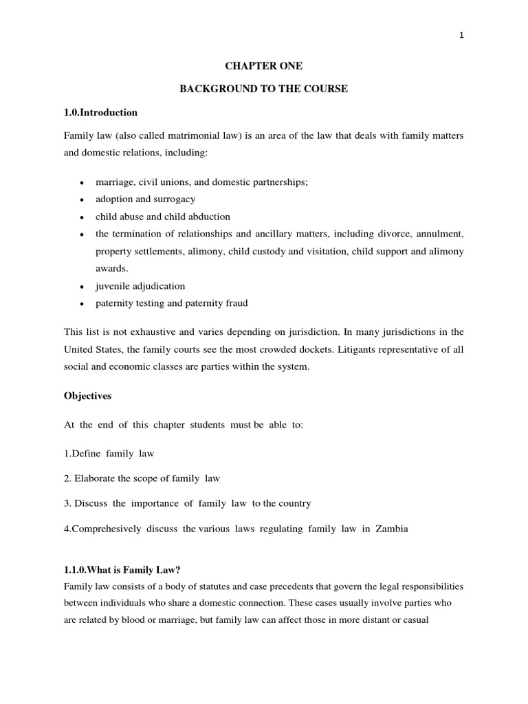 Family Law Module | PDF | Marriage | Same Sex Marriage