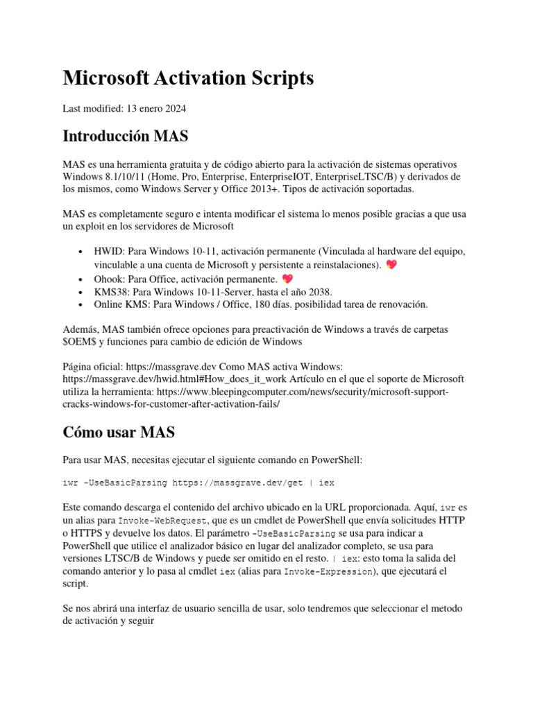 Microsoft Activation Scripts | PDF