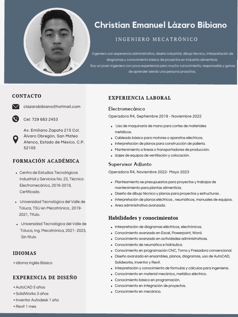 CV Christian Lazaro 20230825 034723 0000 | PDF | Autodesk Revit ...