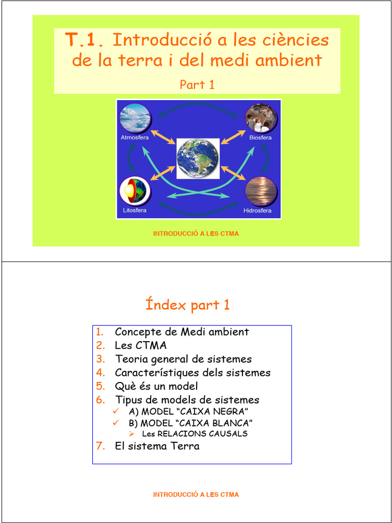 T1. Introduccio A Les CTMA Part1 11-13 2 Pag | PDF