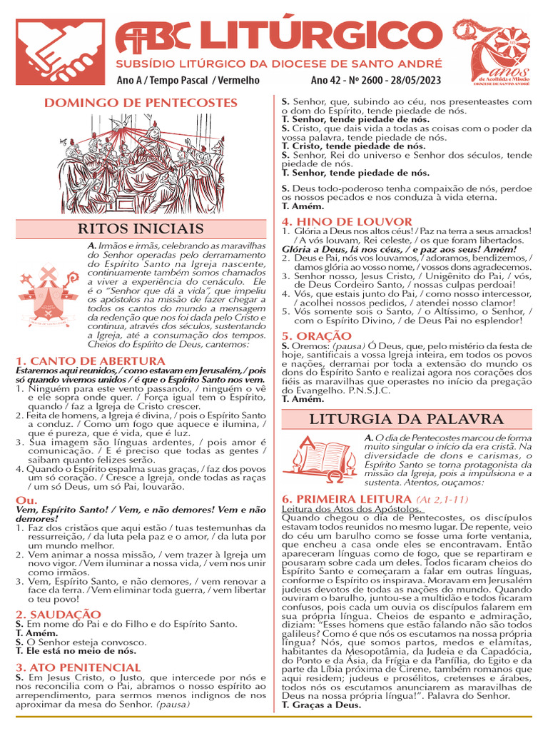2600 Pentecostes 1 | PDF