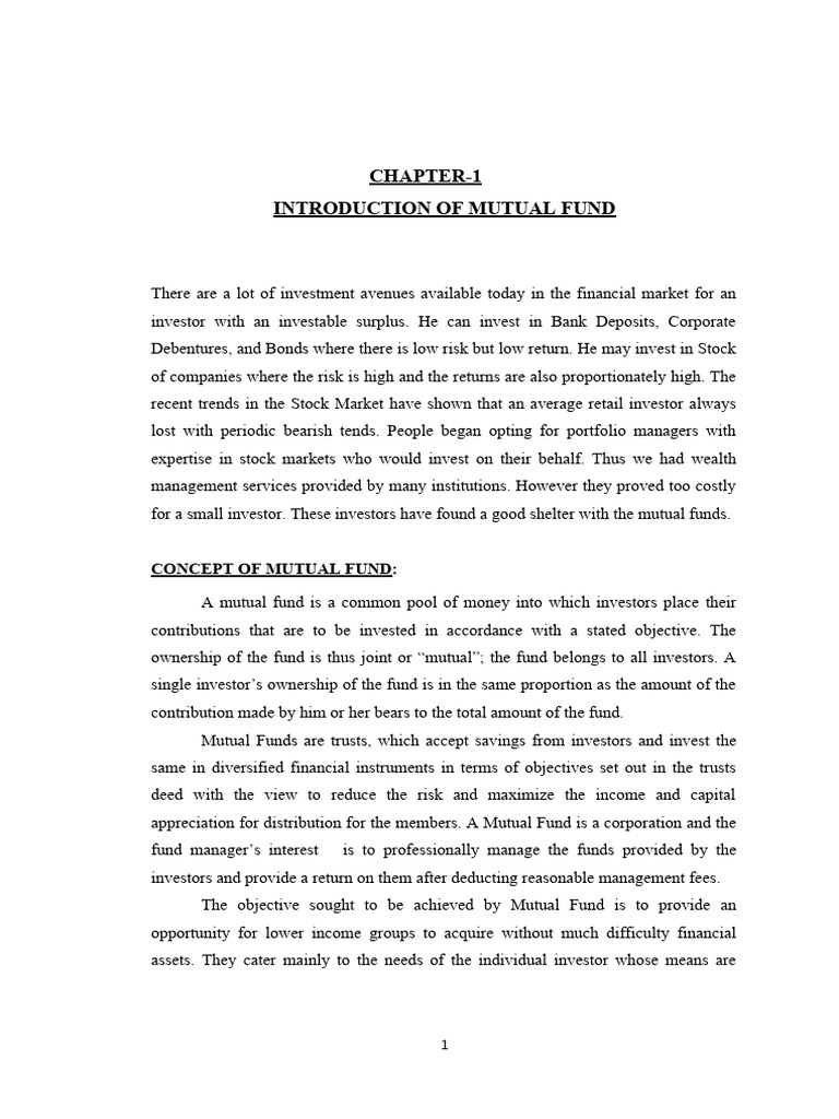 Understanding Mutual Funds in India | PDF | Investment Fund ...