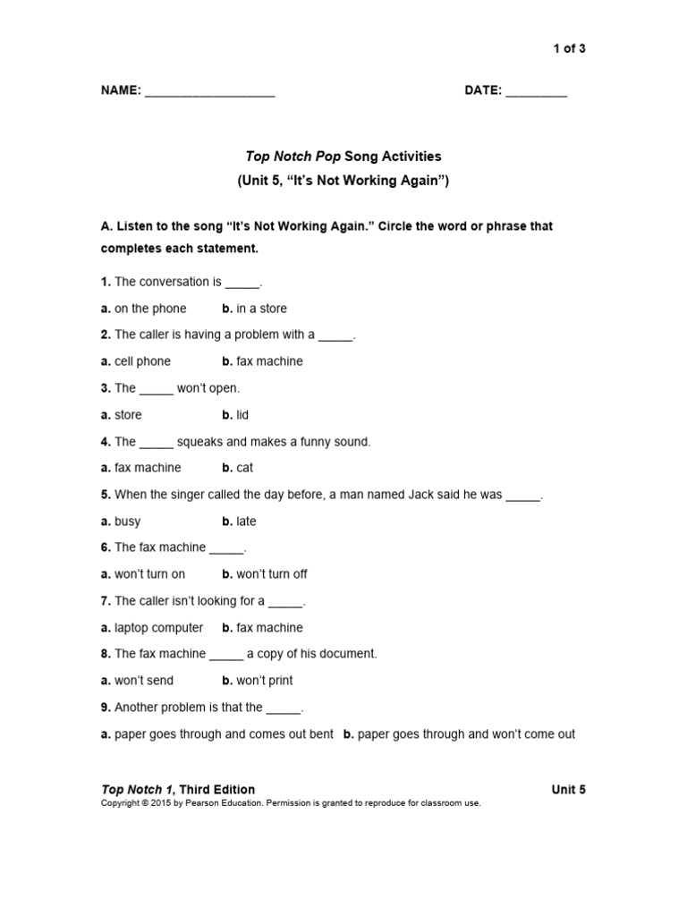 UNIT 05 Not Working Again | PDF | Human Communication | Linguistic ...