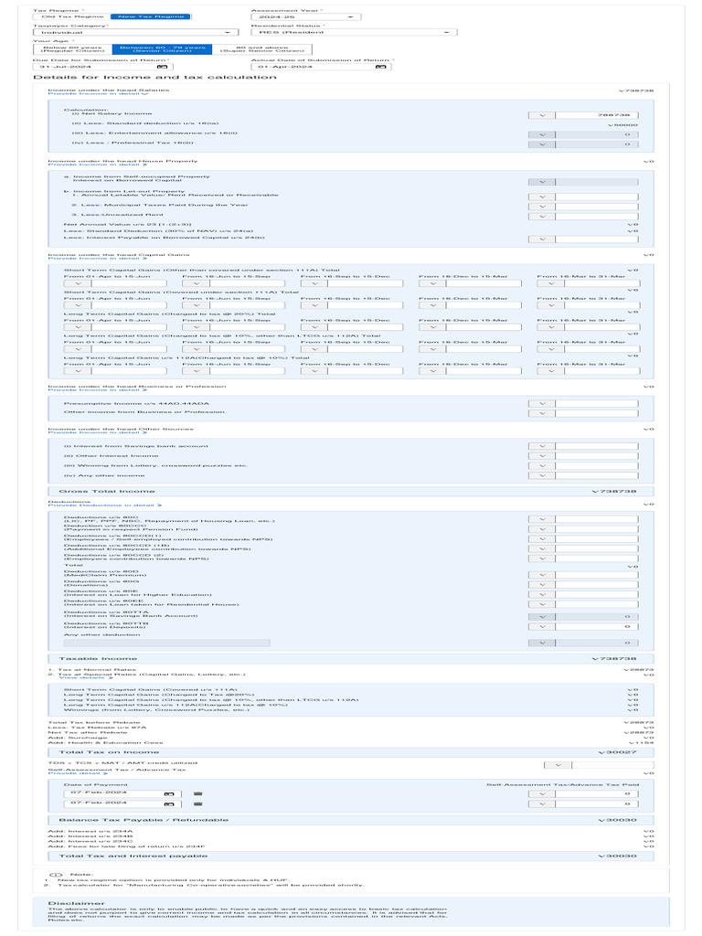 Calculate | PDF | Capital Gains Tax | Tax Deduction Calculate | PDF | Capital Gains Tax | Tax Deduction