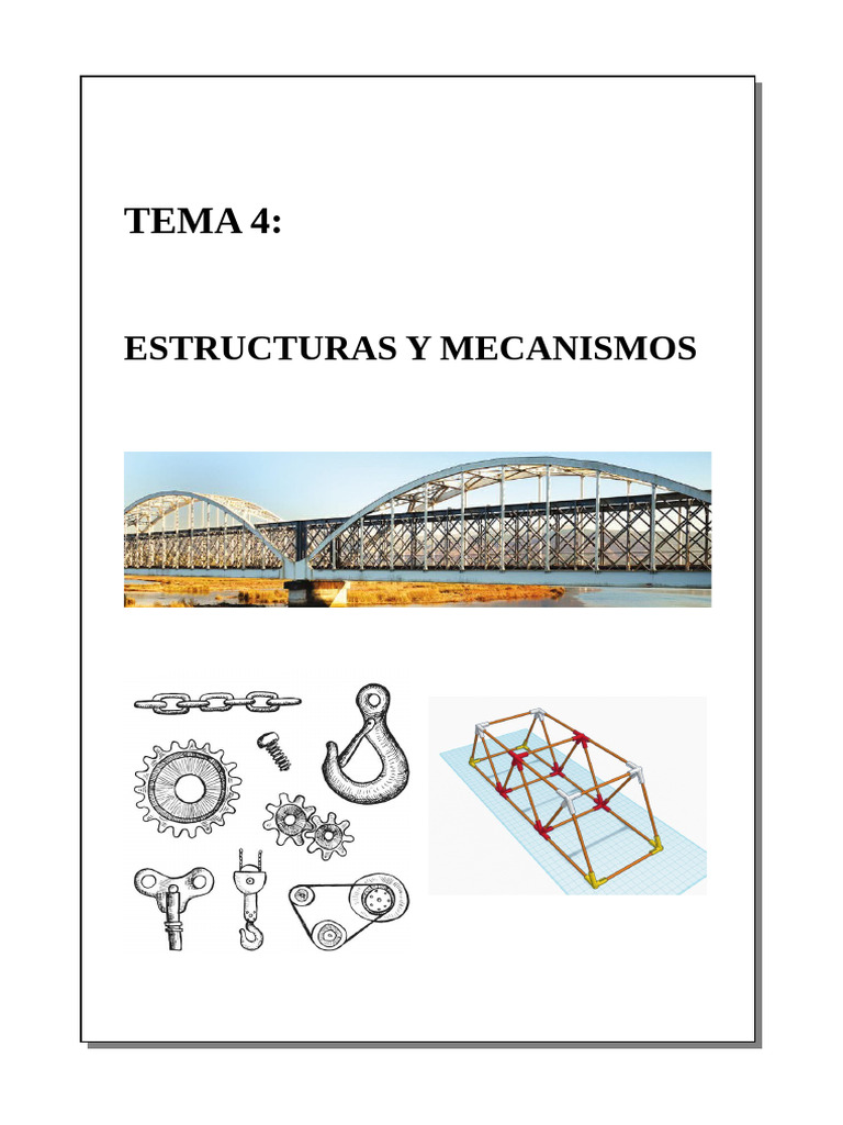 Tema 4 Estructuras y Mecanismos | PDF | Fundación (Ingeniería) | Viga (Estructura)